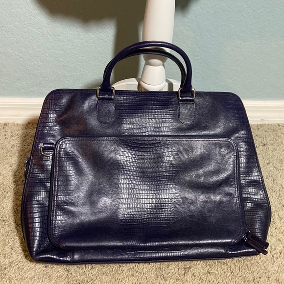 Levenger | Bags | Levenger Animal Print Computer Case Briefcase Bag ...